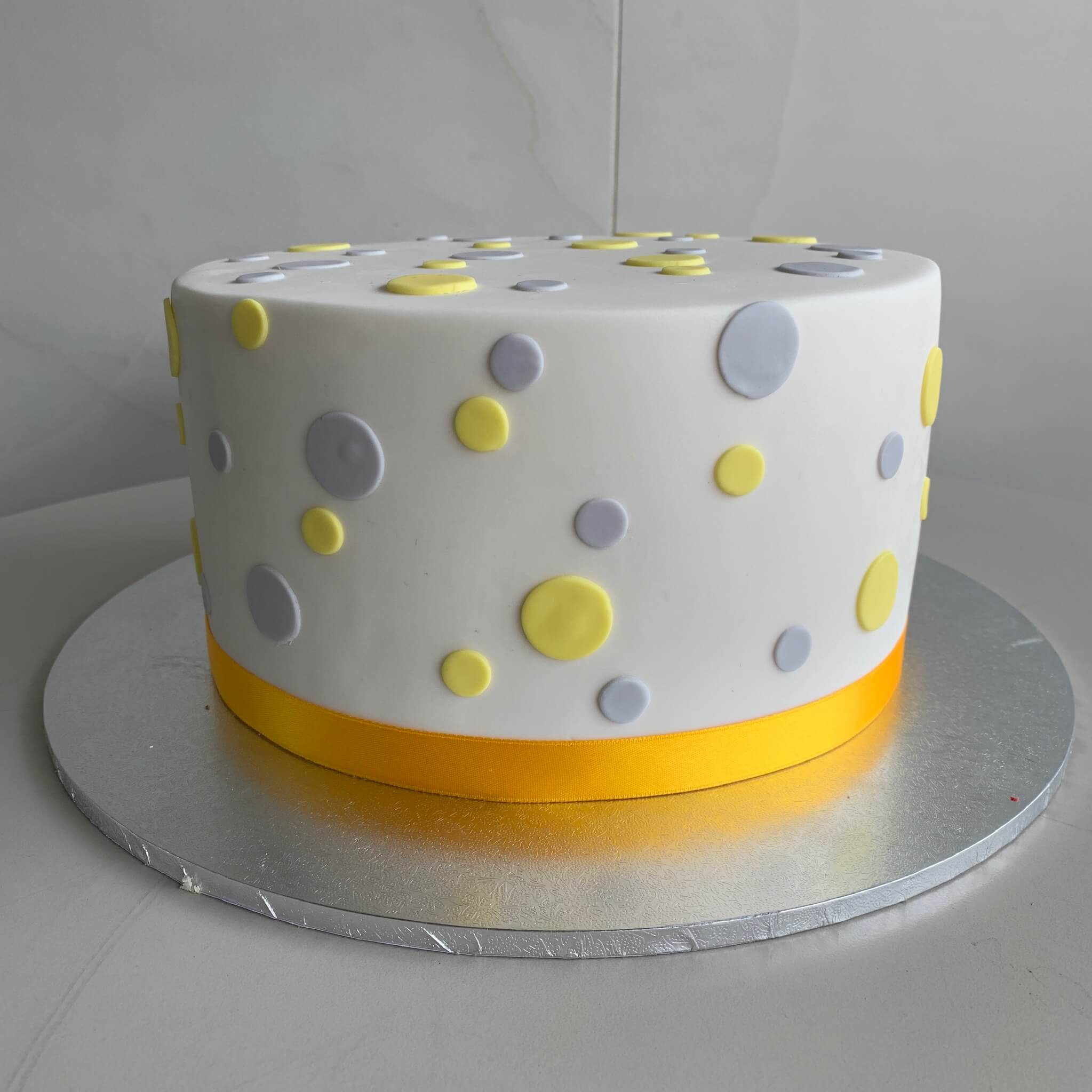 Grey And Yellow Cakes