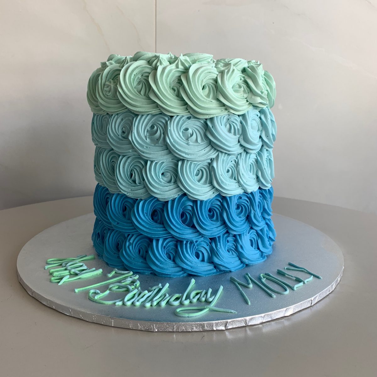 Blue Swirl Ombre | Nikos Cakes