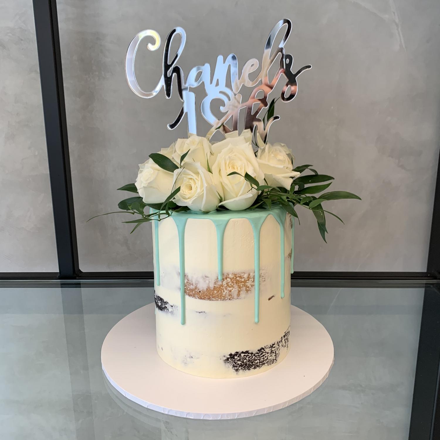 Green Drip Naked | Nikos Cakes